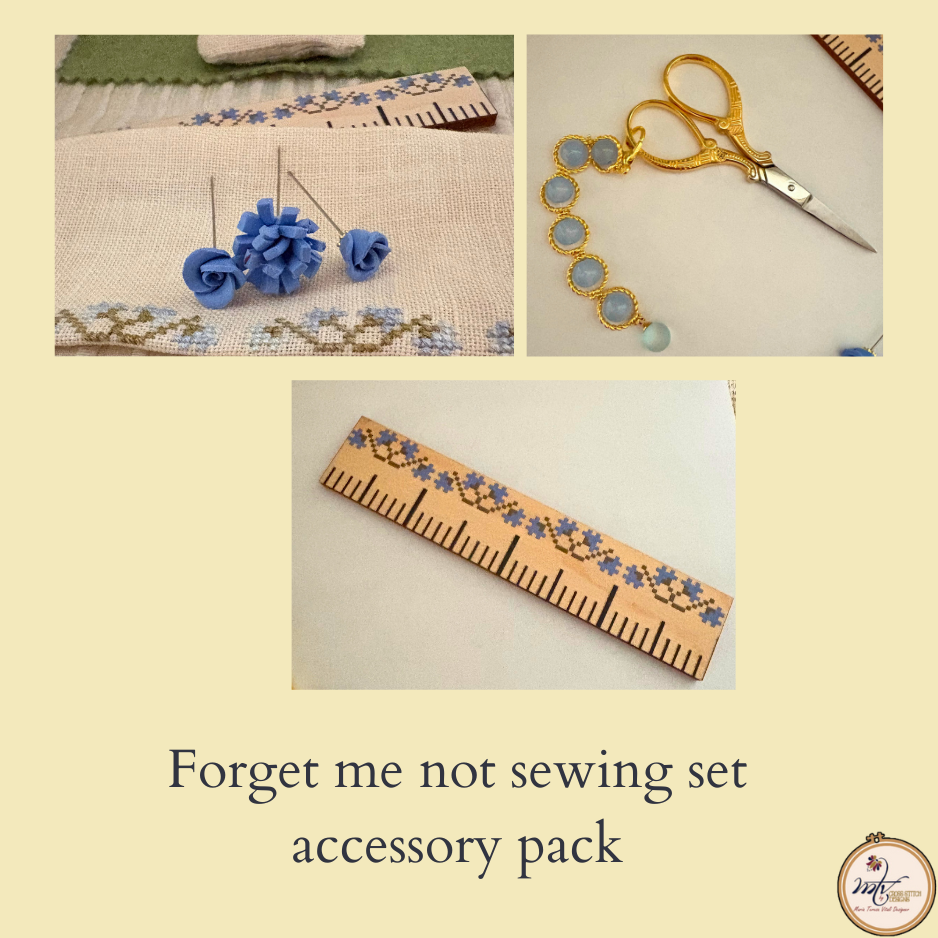 Forget Me Not Sewing Set Chart Pack - MTV Designs | Under The Sea Fabrics